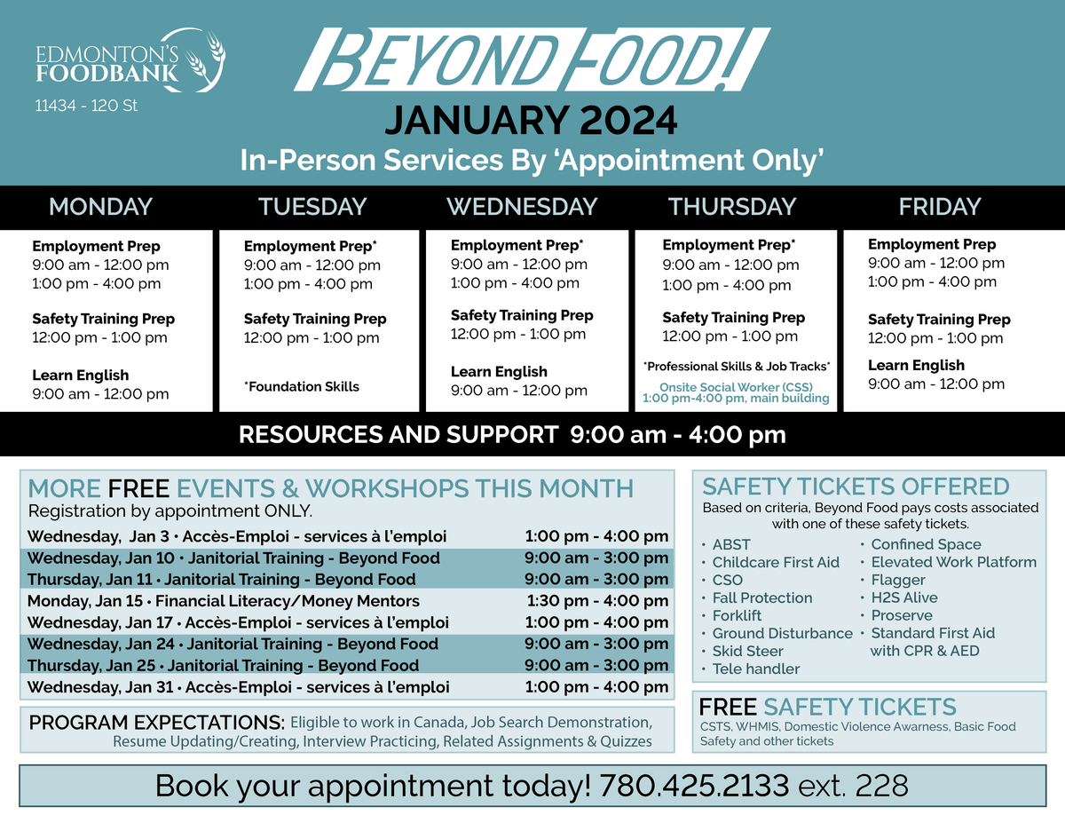 Beyond Food | Edmonton's Food Bank